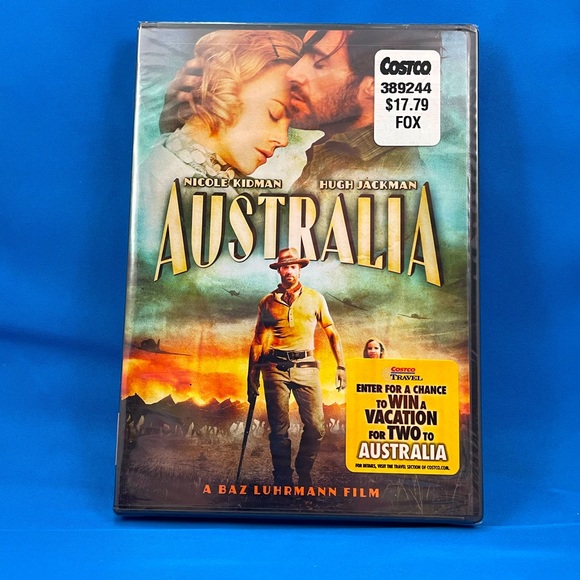baz luhrmann | Media | Nwt Australia Film On Dvd Widescreen Starring Nicole Kidman Hugh Jackman ...